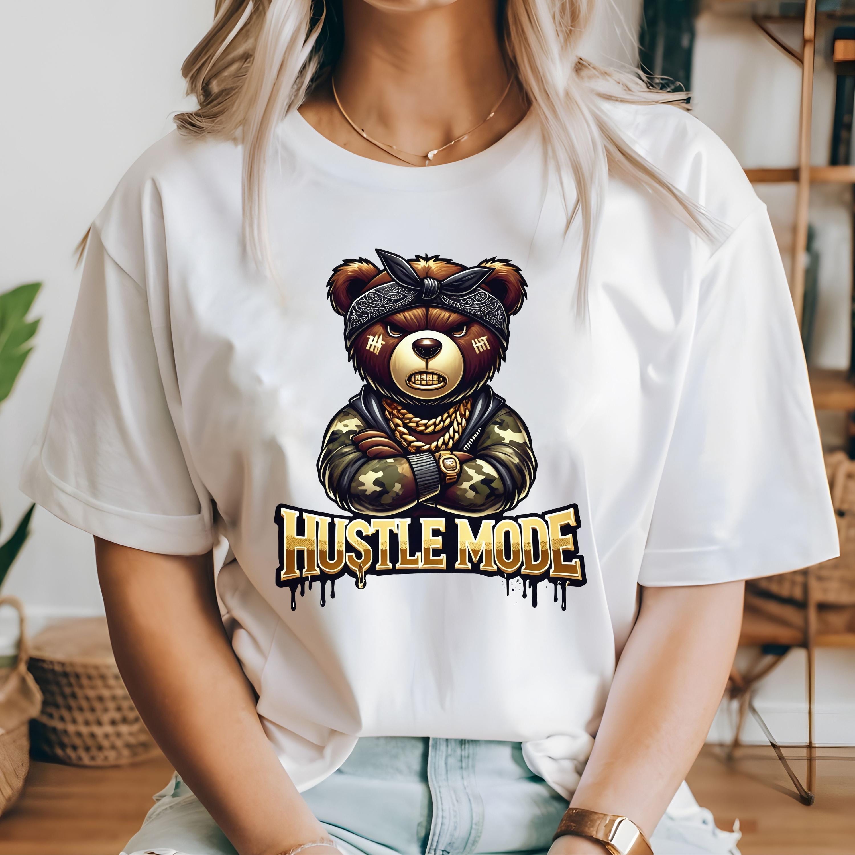 Hustle Mode Bear PNG | Gangsta Teddy Graffiti Clipart | Streetwear ...