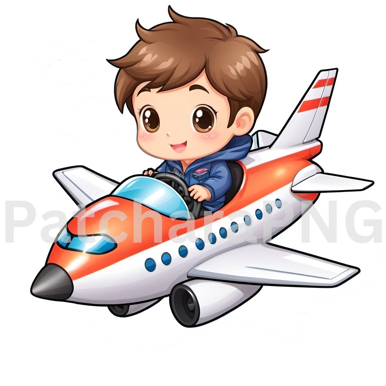 Clipart Airplanes Pilots Air Transport Travel Aviator Party Pilot Boy ...
