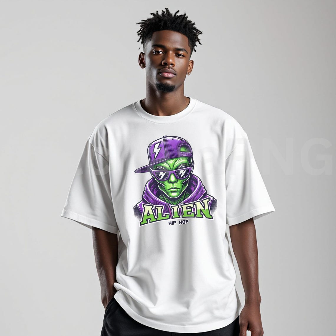 Hip Hop Alien PNG | Cool Green Alien Clipart With Shades and Cap ...