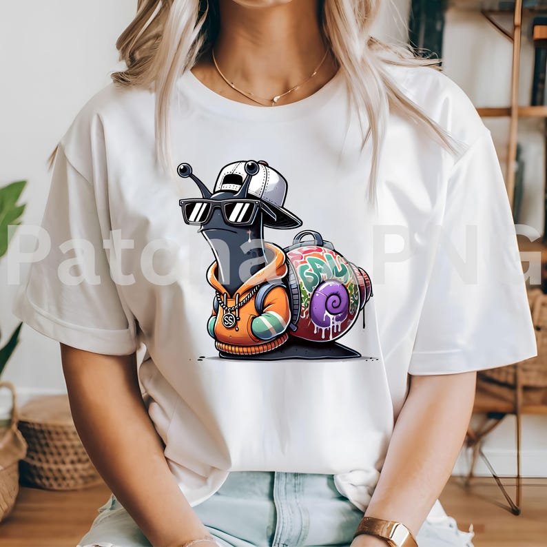Graffiti Snail PNG | Cartoon Snail Clipart With Gold Chain and Cap ...