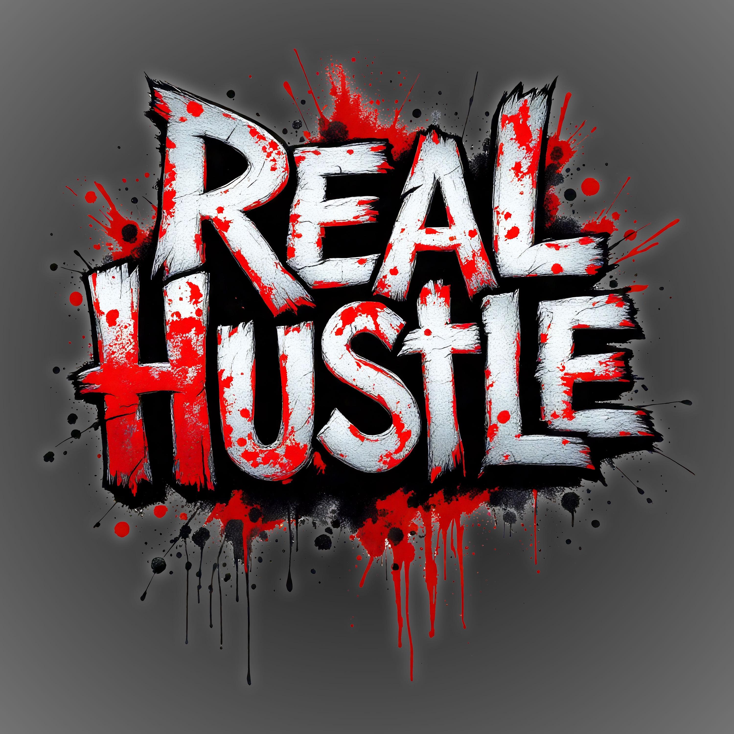 Real Hustle PNG | Graffiti Hustle Quote Clipart With Gold Chain | Urban ...