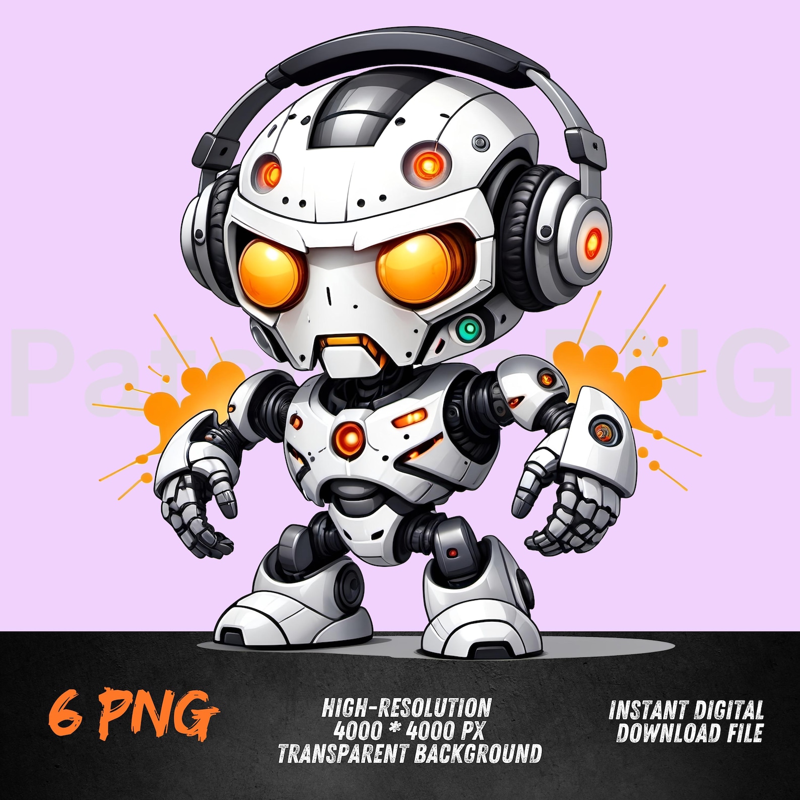 Cartoon Cyborg Graffiti Character Spray Bomb Digital Download Art - Etsy