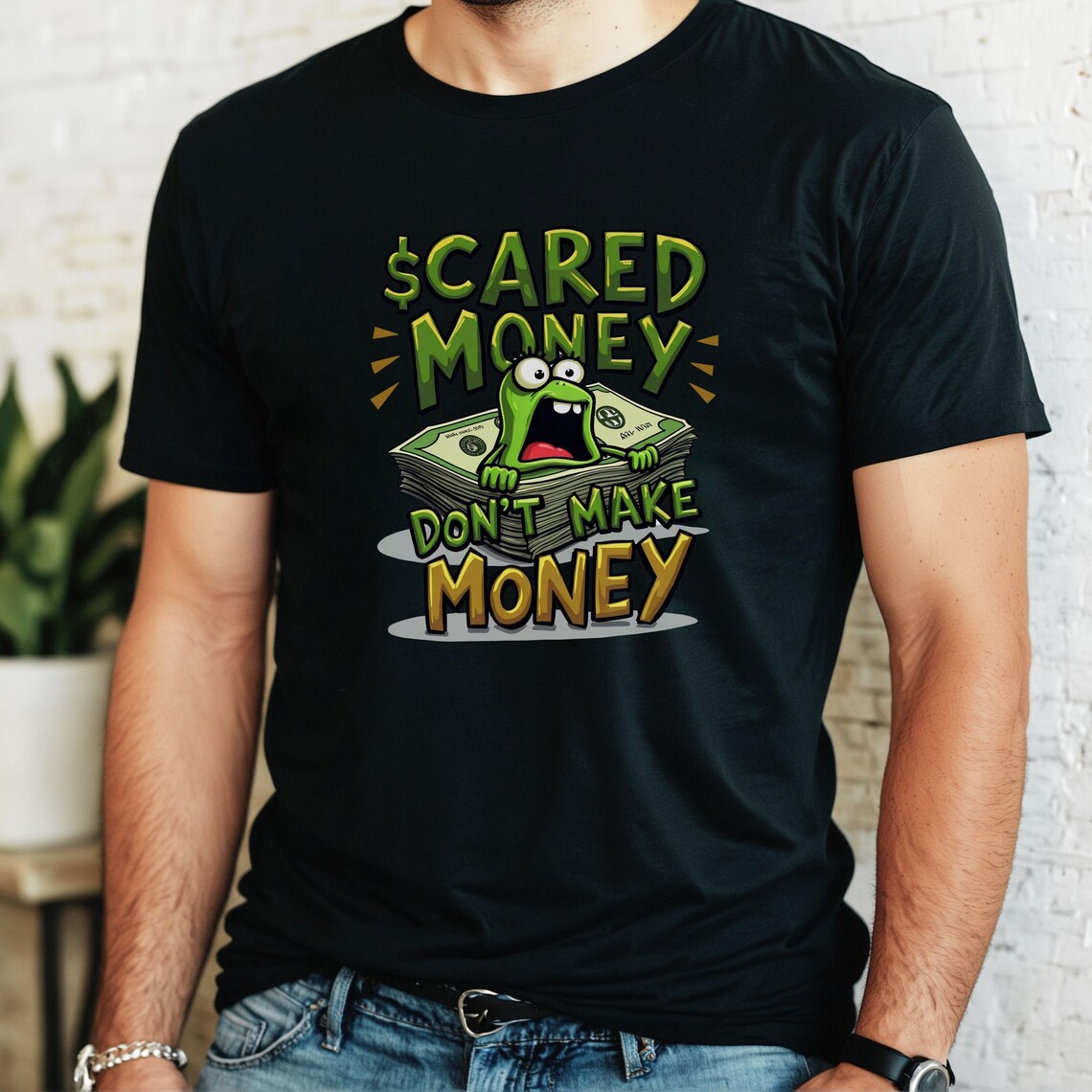 Scared Money PNG | Funny Dollar Bill Clipart With Graffiti Text | Urban ...