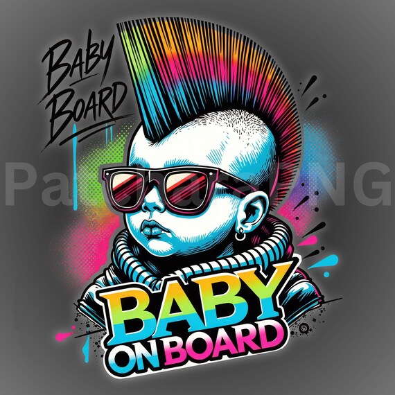 Punk Rock Baby Clipart