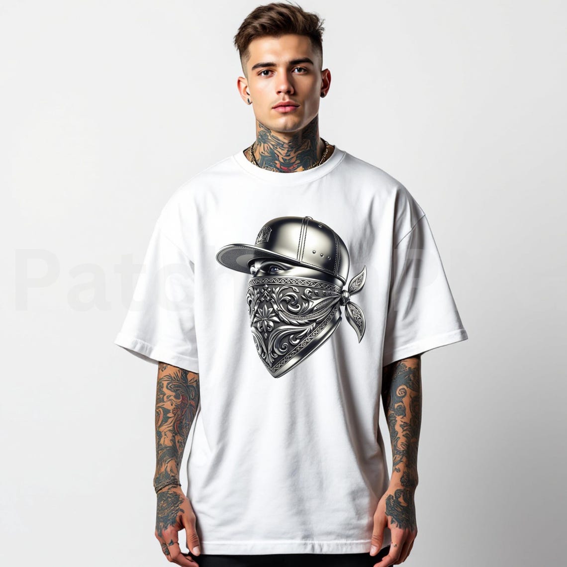 Metal Gangster Mask PNG | Urban Hip-hop Skull Graffiti Art ...