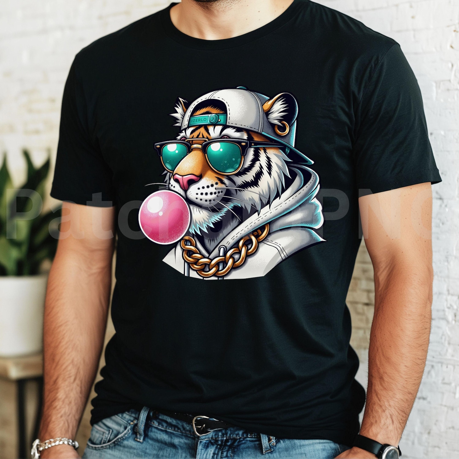 Hip Hop Tiger PNG | Cool Tiger Clipart for Sublimation | Urban ...