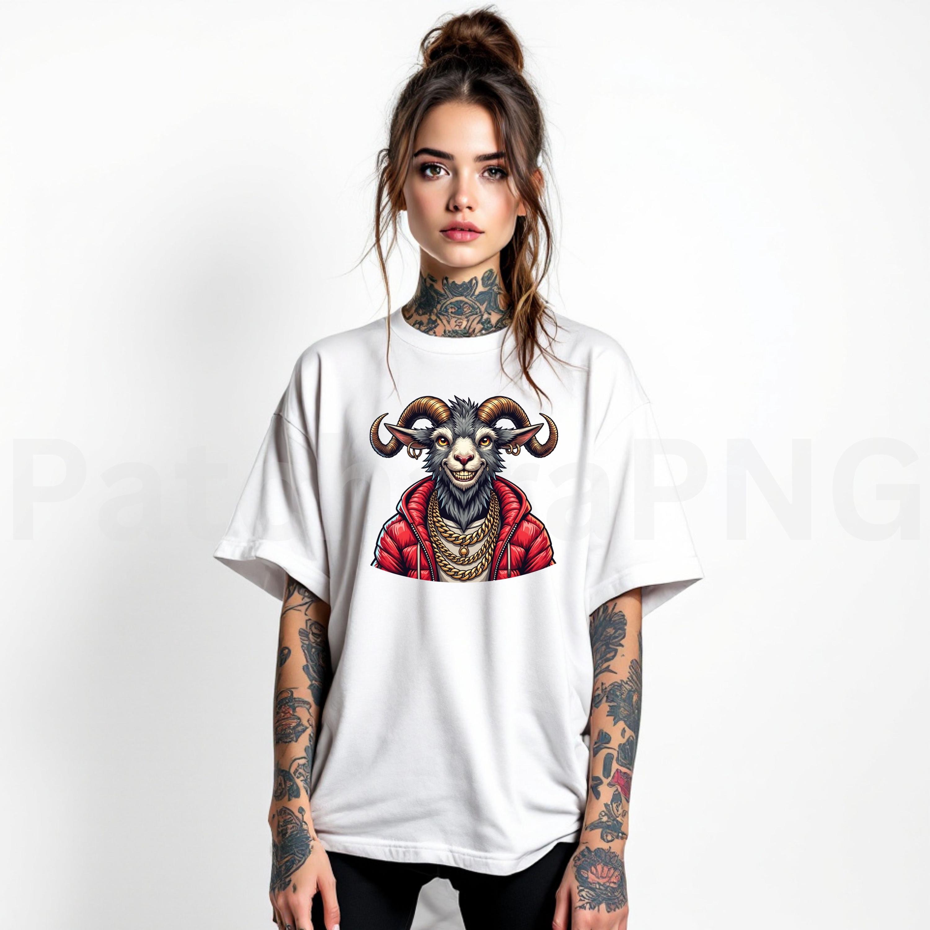Urban Goat PNG | Gangsta Goat With Chains and Hoodie | Cool Attitude ...