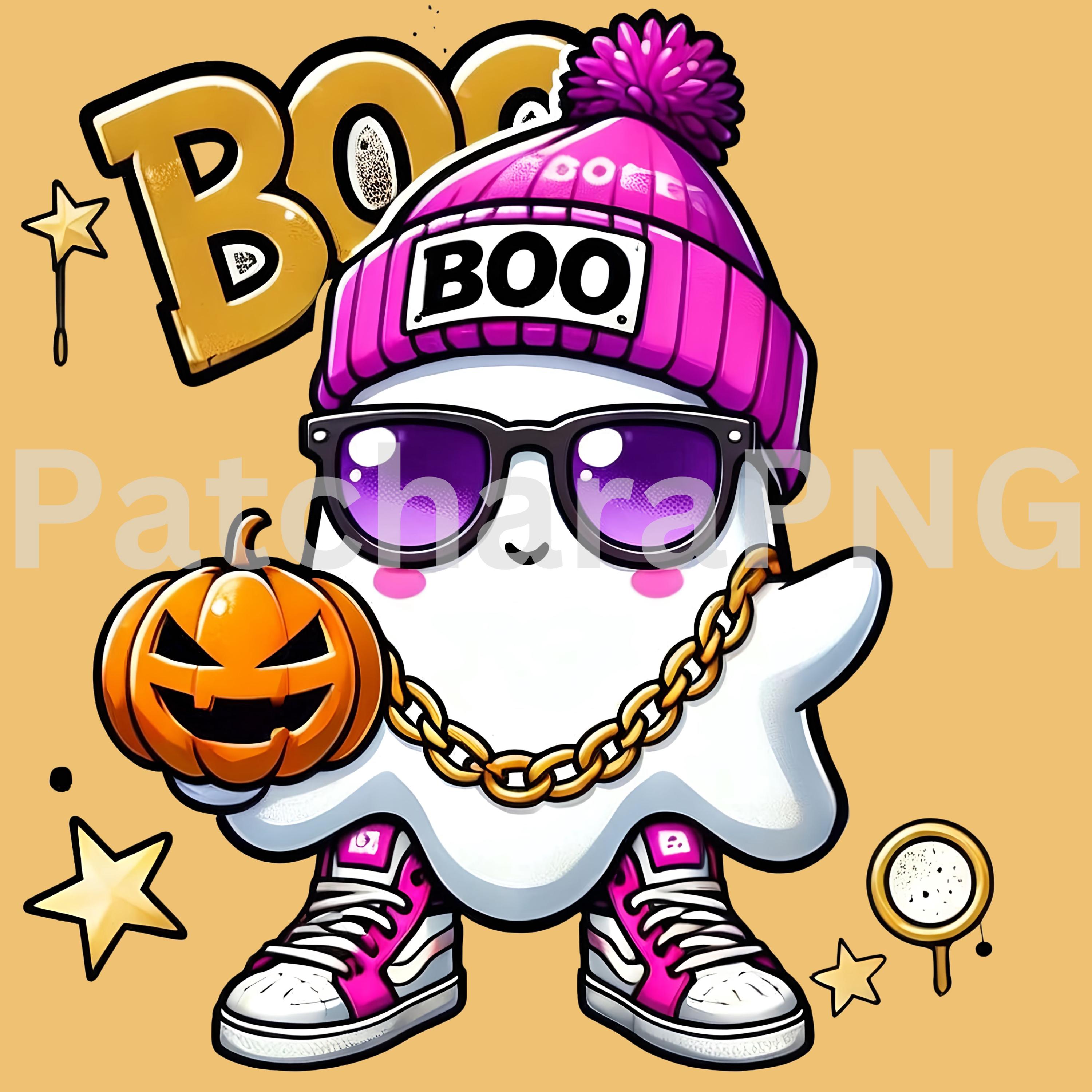Hip-hop Ghost PNG | Cool Halloween Cartoon Character | Digital Download ...