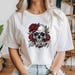 No Mercy Skull PNG | Rose Skull Clipart for Sublimation | Gothic Skull ...