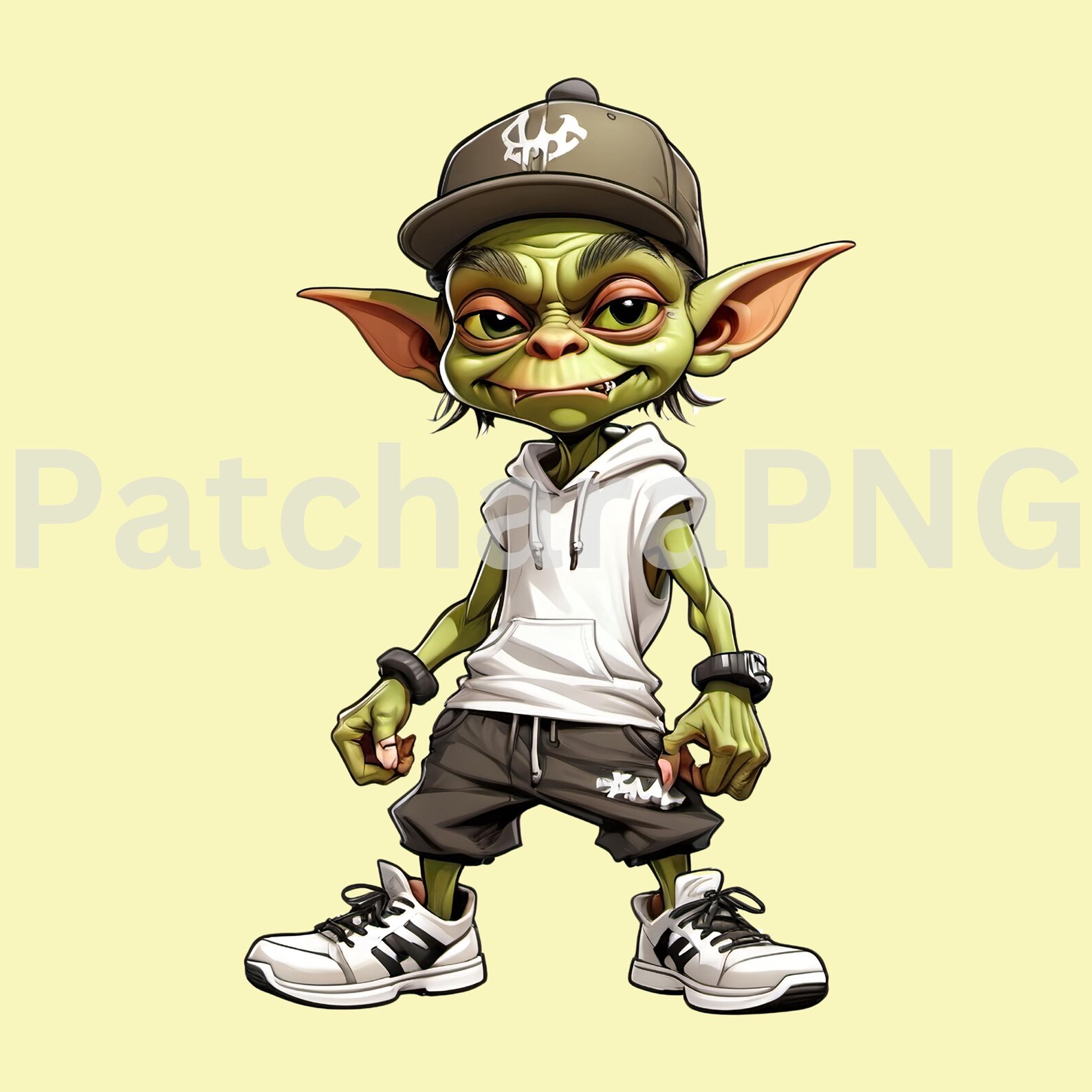 Hip-hop Goblin Graffiti Art | Cool Cartoon Goblin Character | Urban ...