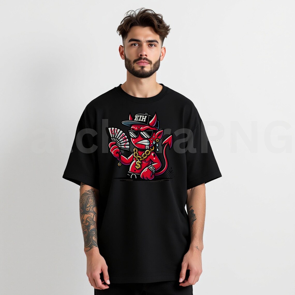 Evil Money PNG | Cool Gangsta Devil Clipart | Street Cartoon Demon ...