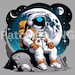Cartoon Graffiti Happy Astronaut Character | Graffiti Spray Bomb ...
