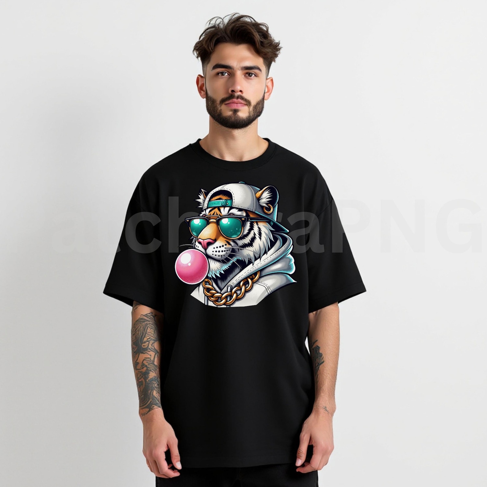 Hip Hop Tiger PNG | Cool Tiger Clipart for Sublimation | Urban ...