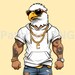 Swag Eagle PNG | Twin Eagles in Hoodies and Chains Clipart | Hip Hop ...