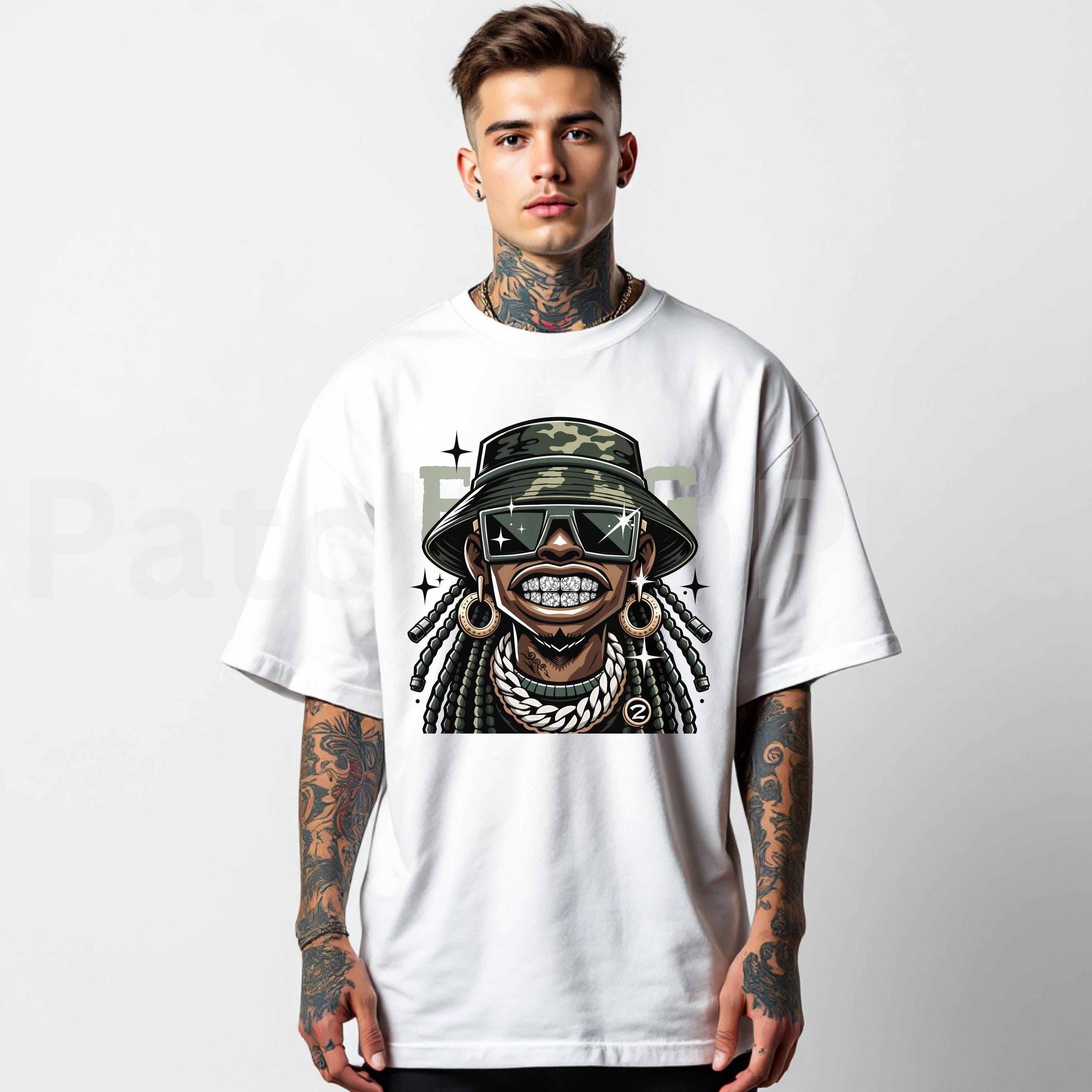 Rapper Bling PNG | Hip Hop Graffiti Style Clipart for DTF, Sublimation ...