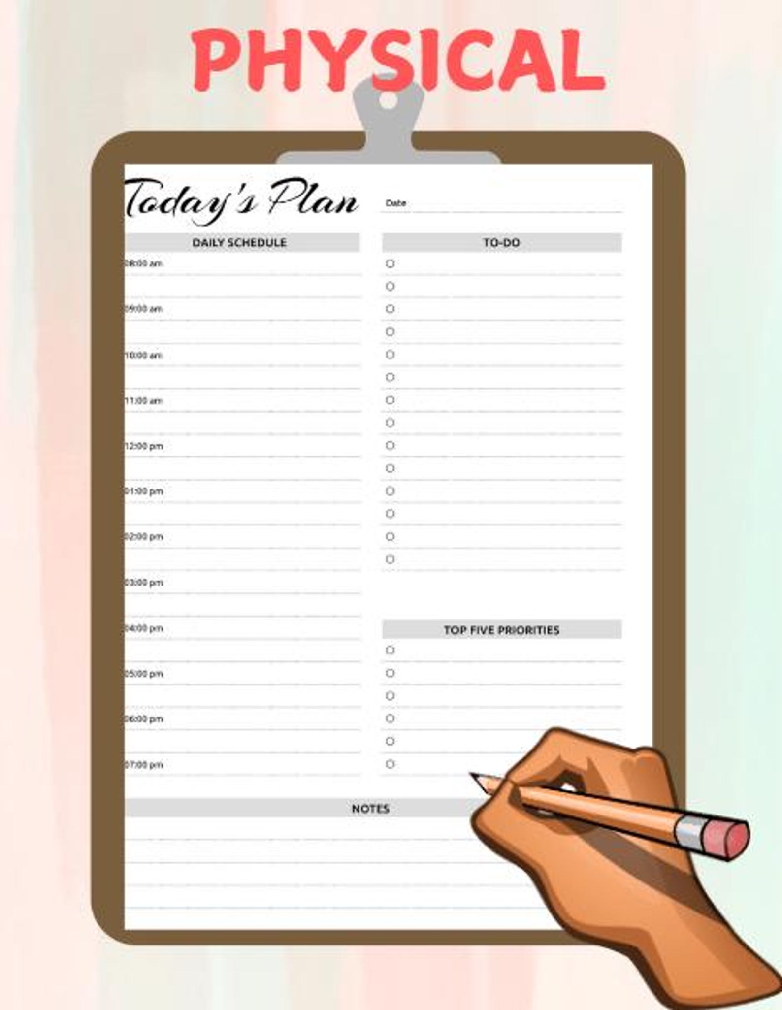 Daily Check List - Undated - Etsy