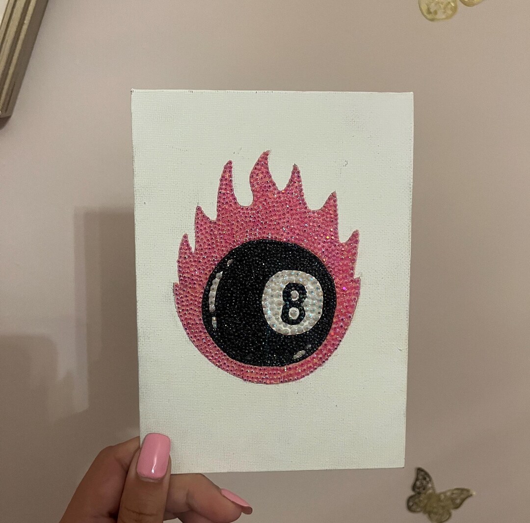 Magic 8 Ball Rhinestone Art - Etsy