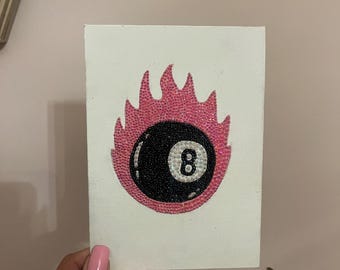 Magic 8-ball Rhinestone Canvas - Etsy