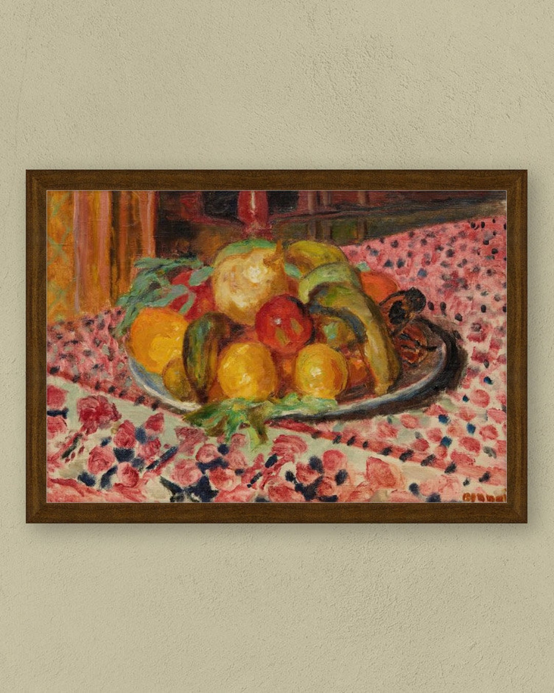 Colorful Impressionist Still Life Fruits | Framed Oil Painting | French ...