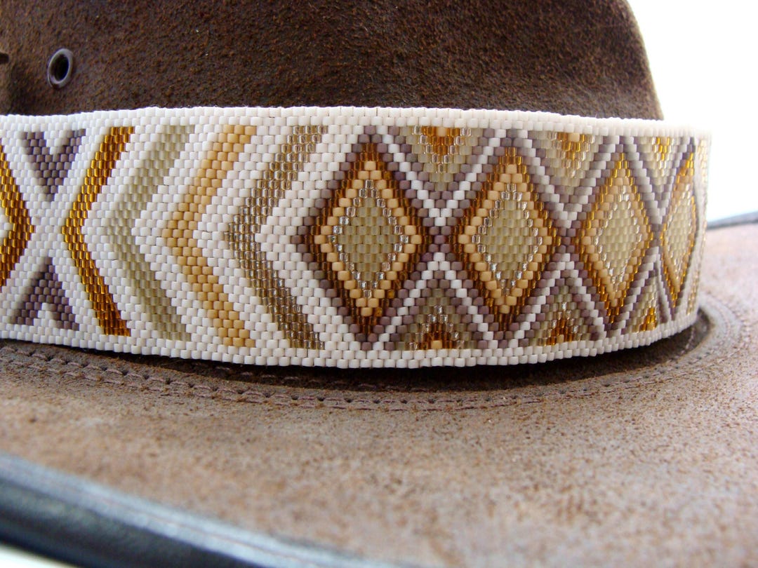 Sandy Angles and Diamonds Hat Band - Etsy