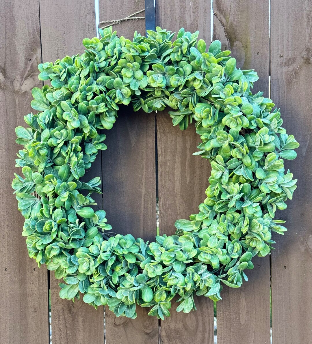 Faux Succulent Wreath | Large Year Round Artificial Greenery Wreath ...