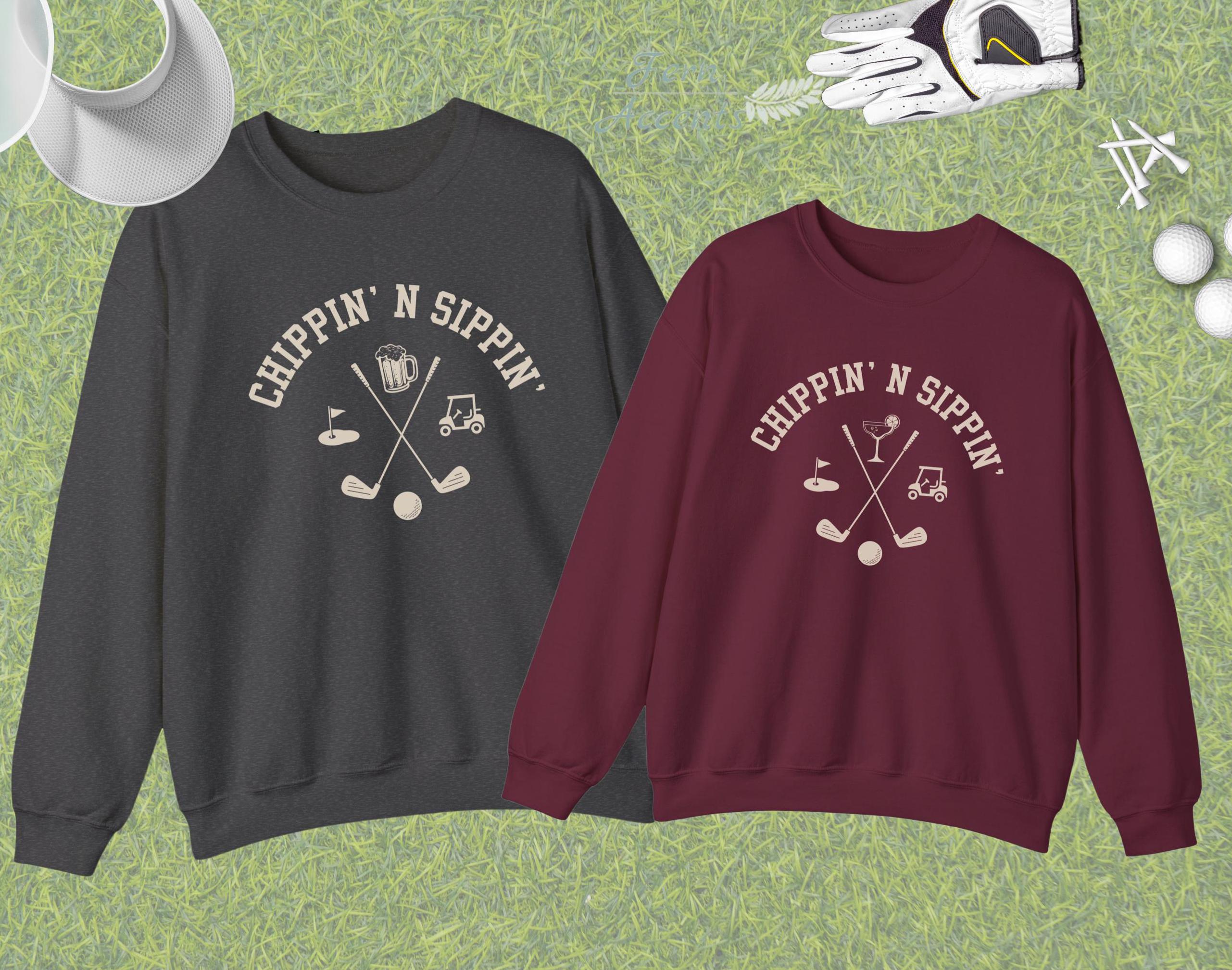 Matching Couple Shirts for Golfers, Golf Team Sweatshirts, Anniversary ...
