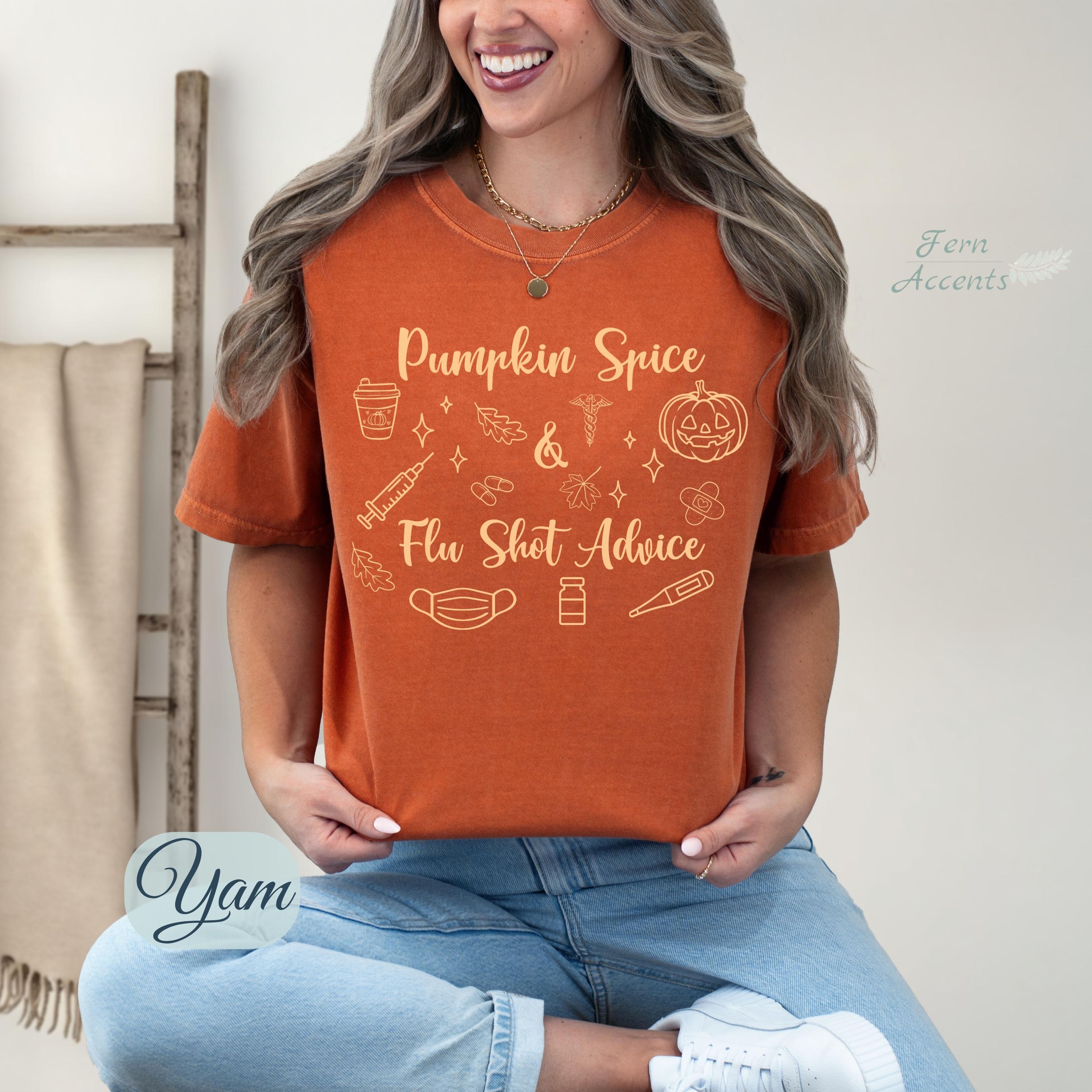 Pumpkin Spice Nurse Tshirt Fall RN Tee for Women Pharmacist Gift ...