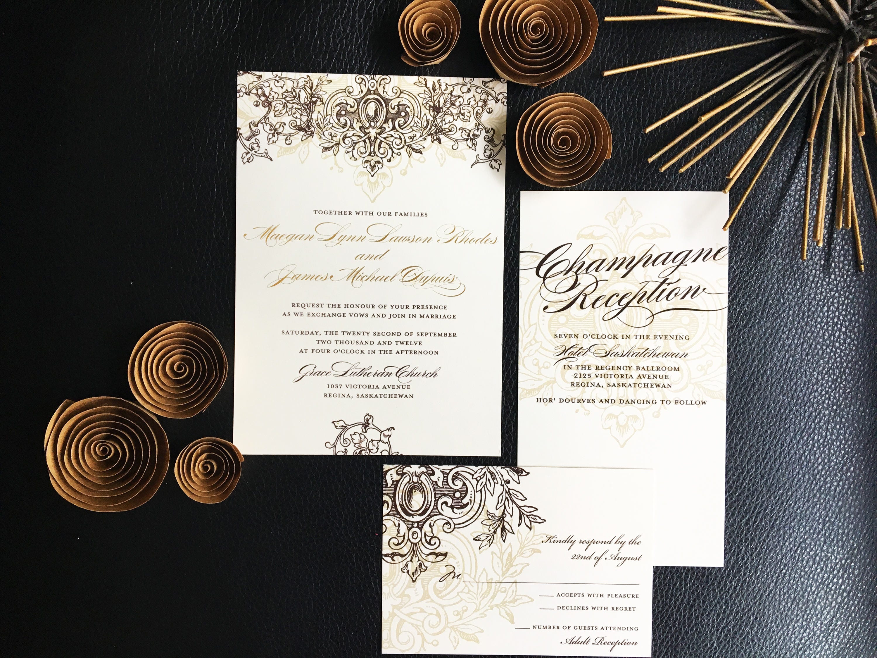 Royal Aisle Script Wedding Collection - Invitation Save the Date ...