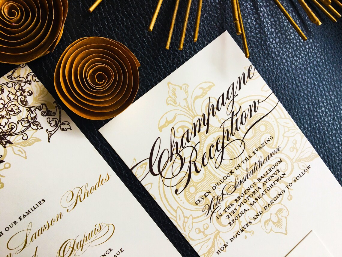 Royal Aisle Script Wedding Collection - Invitation Save the Date ...