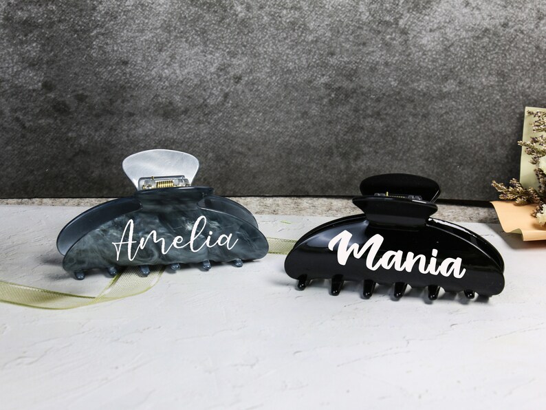 Customize Hair Claw, Custom Hair Claw, Bridesmaid Gift Wedding Gift ...