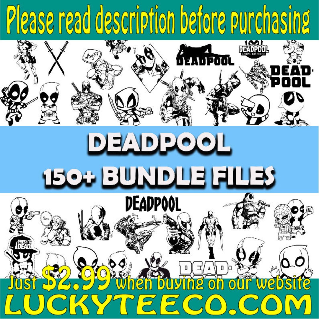 150 Deadpool Svg Bundle, Deadpool Png, Superhero Svg, Baby Dead Svg ...