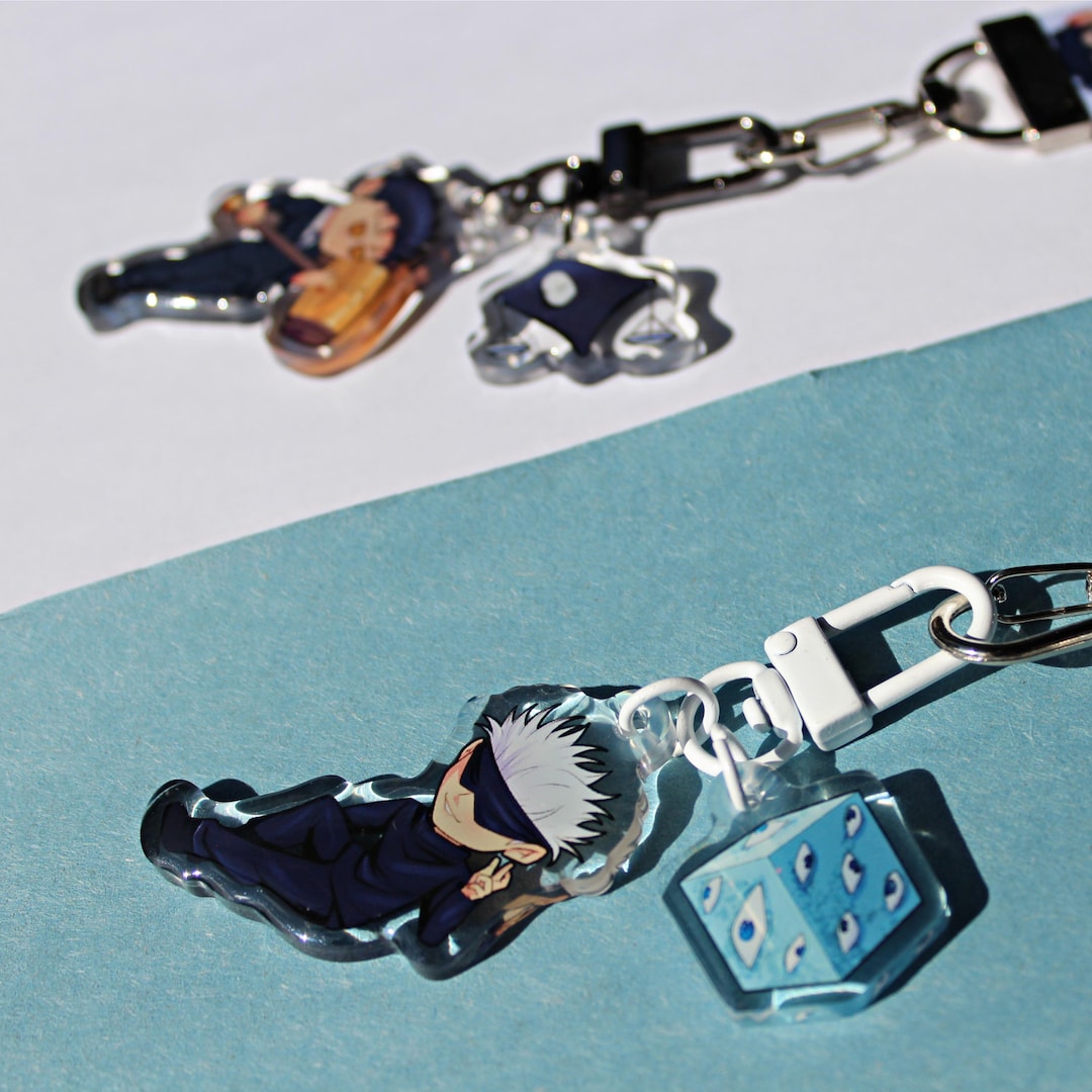 JJK Lanyard + Keychains Gojo and Higuruma - Etsy