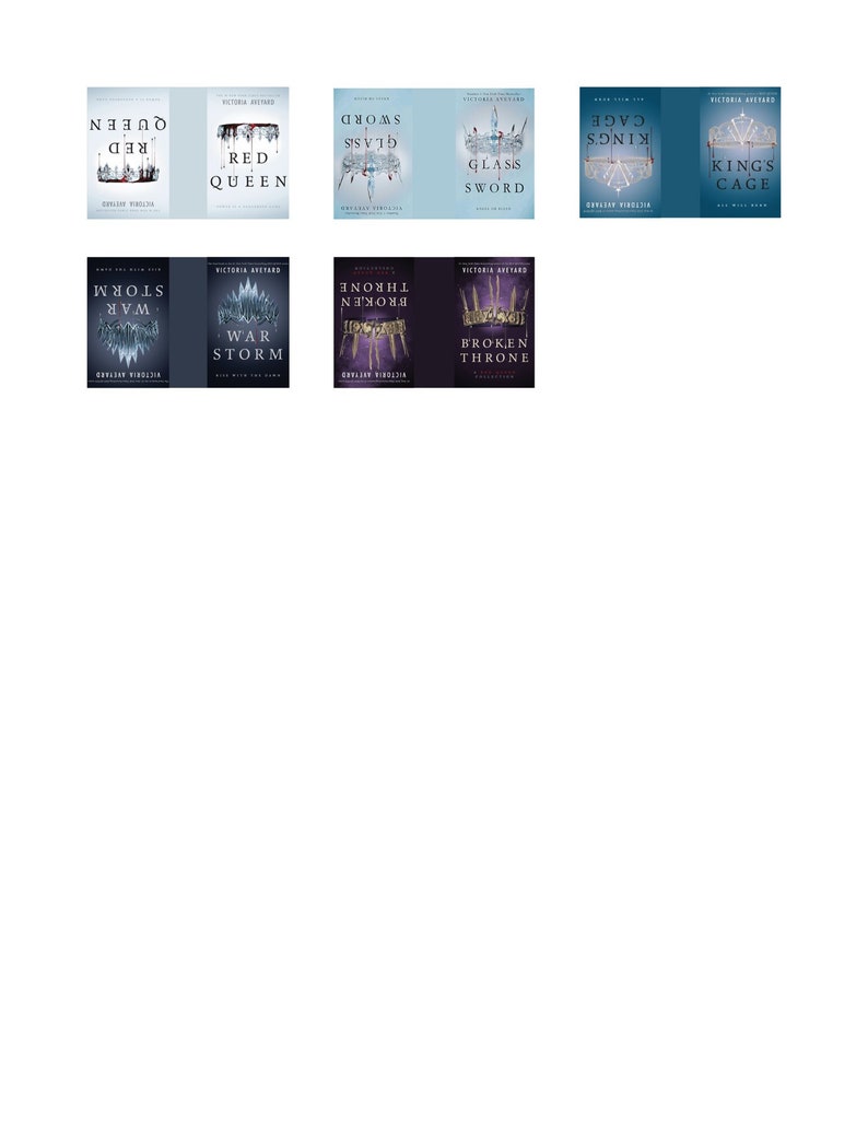 Red Queen Series Mini Book Cover Template - Etsy