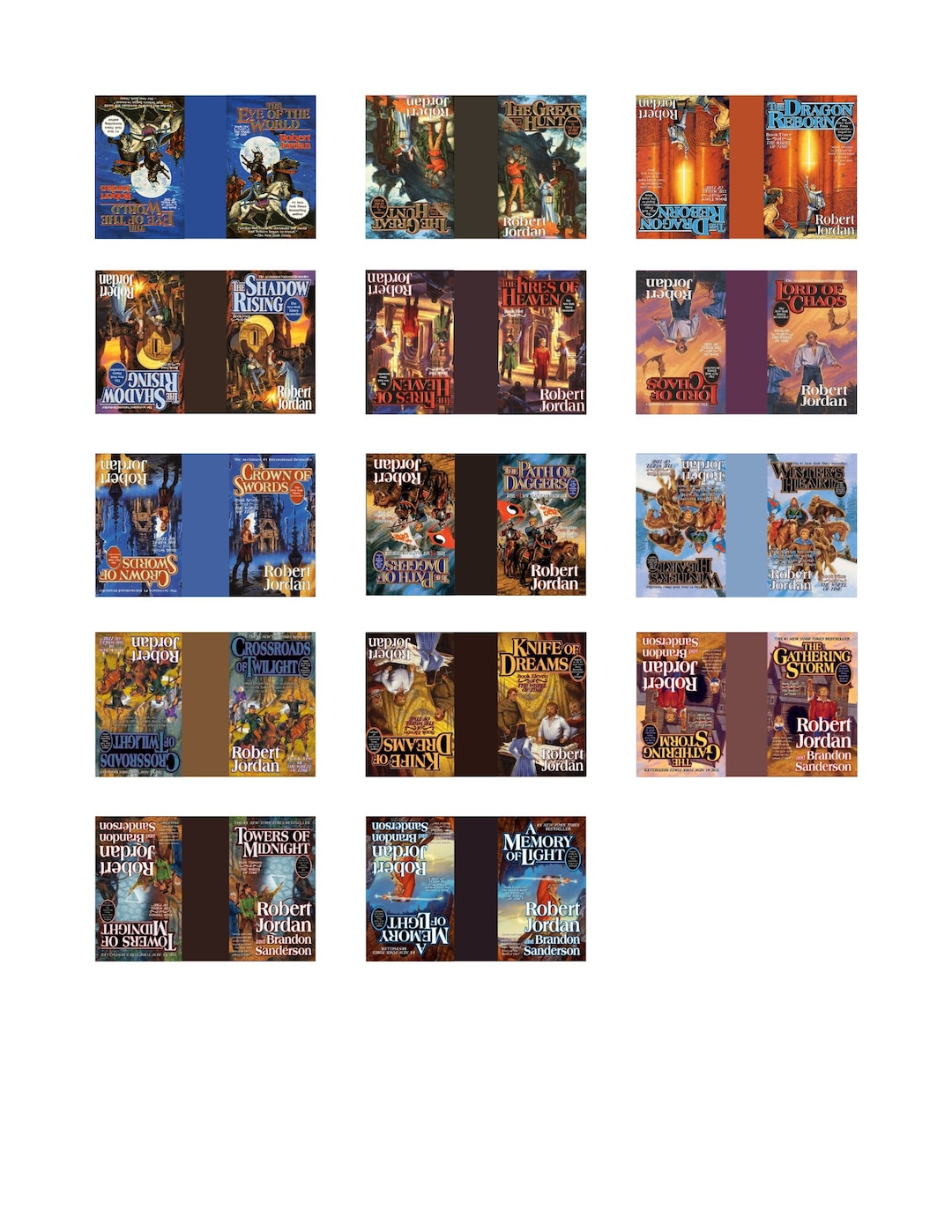 The Wheel of Time Mini Book Cover Template - Etsy