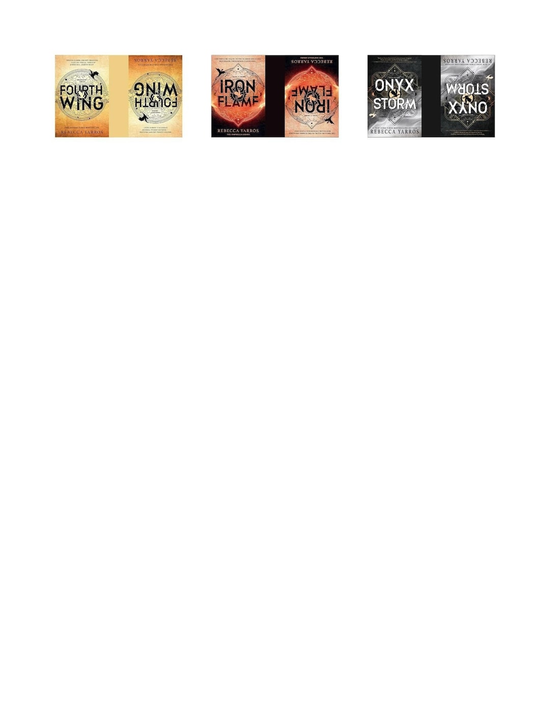 Fourth Wing Series Mini Book Cover Template - Etsy