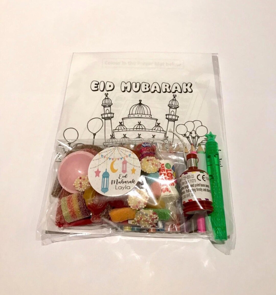 Personalised Eid Pack Ramadan Pack Gift Party Favours Gift Bag Halal ...