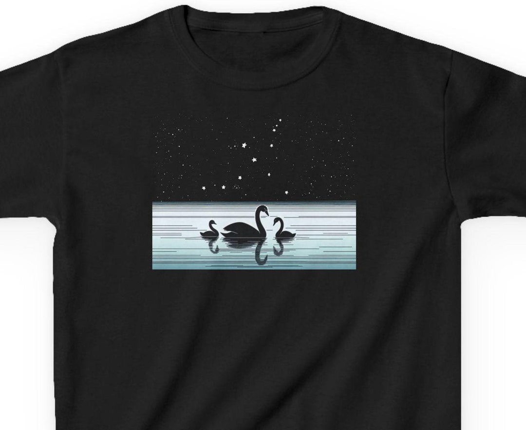 Kids Cygnus the Swan Constellation Star Chart Heavy Cotton™ Tee - Etsy