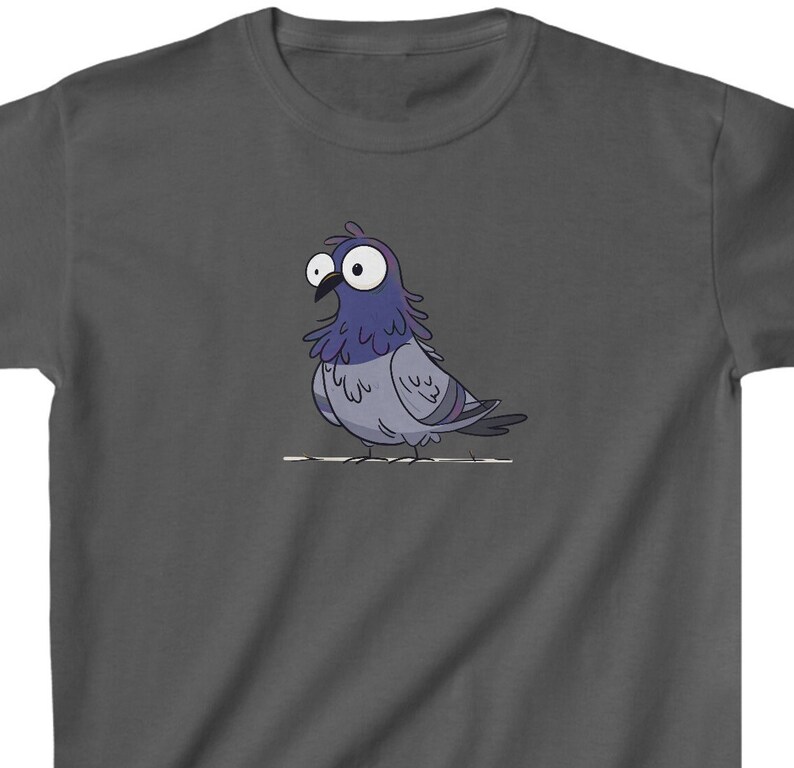 Pigeon Funny Bird Silly Goofy: Kids Heavy Cotton™ Tee - Etsy