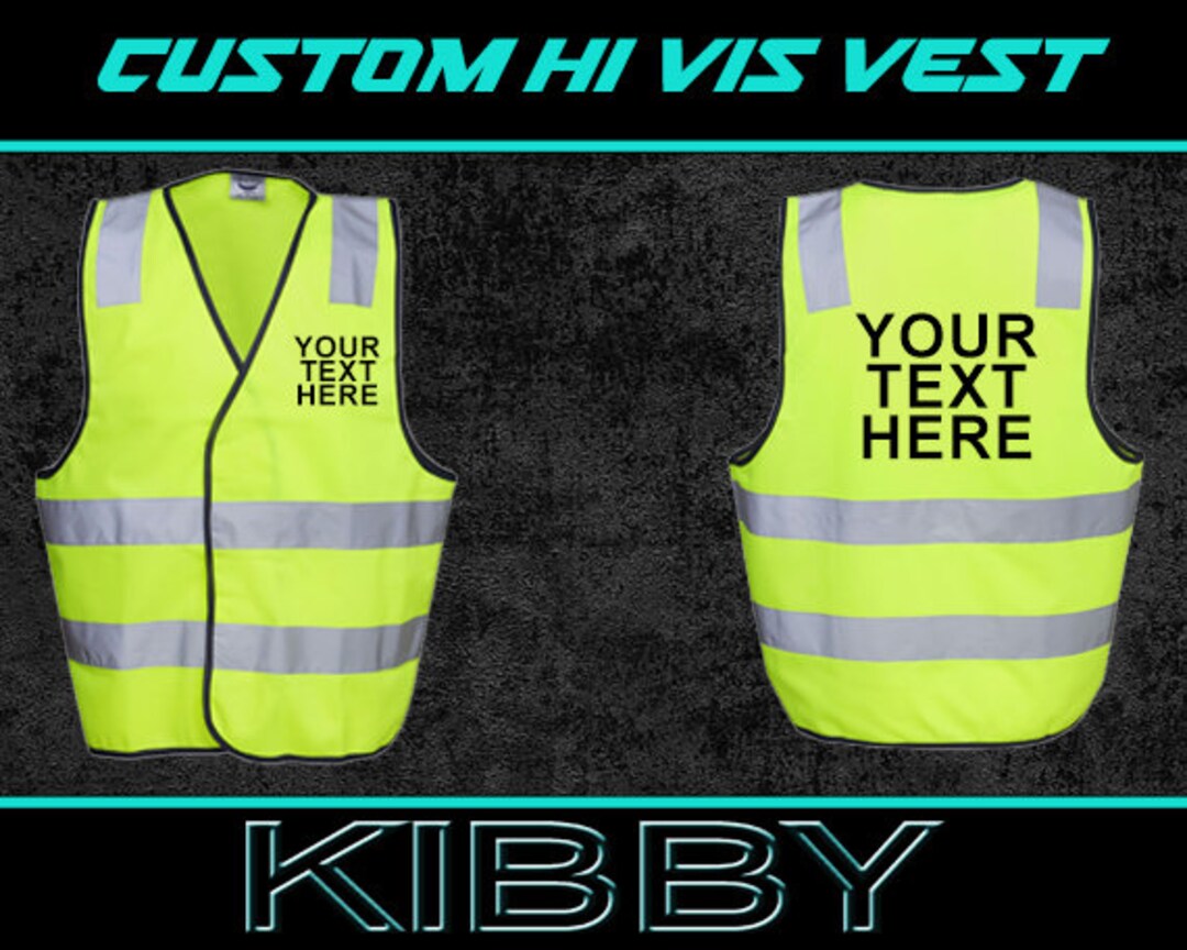 Custom Hi Vis Work Vest - Etsy