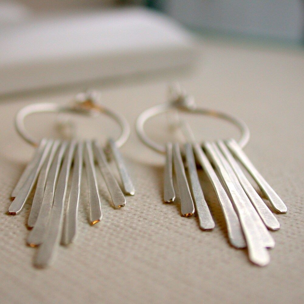 Fringe Earrings Statement Earrings Boho Earrings Chandeleir - Etsy