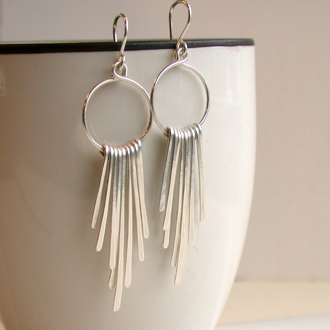 Fringe Earrings Statement Earrings Boho Earrings Chandeleir Earrings ...
