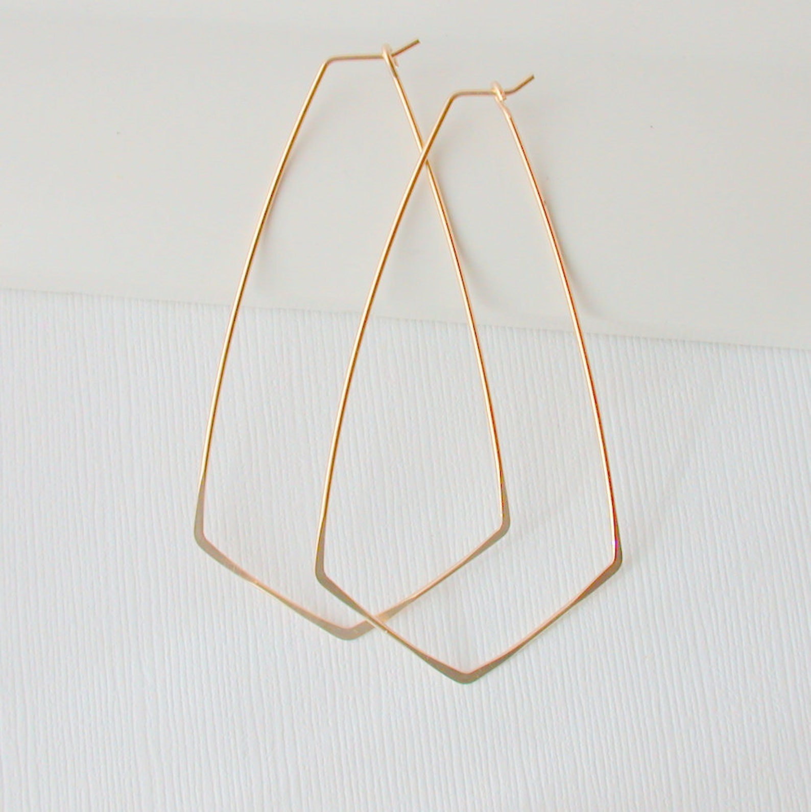 Geometric Hoop Earrings. Large Hoop Earrings. Gold Hoop | Etsy