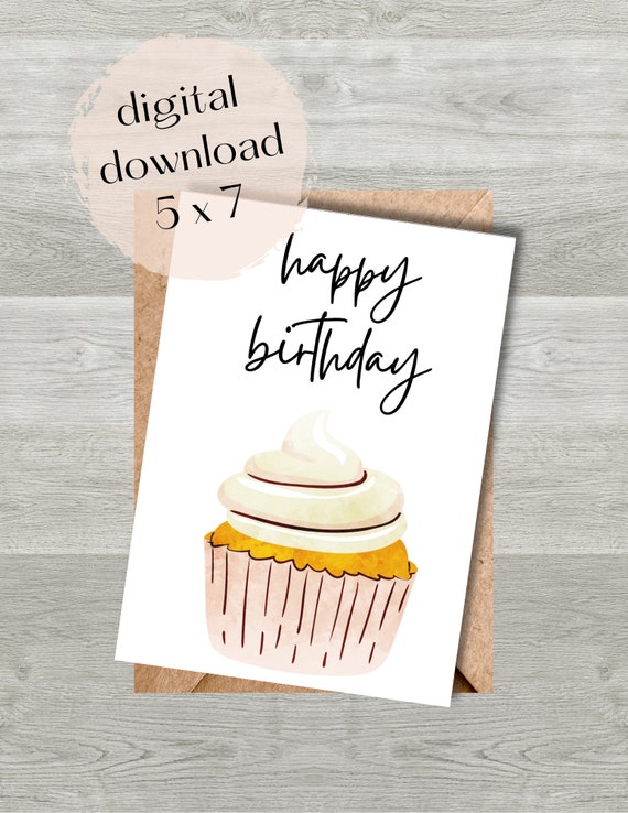 Cupcake Printable Card