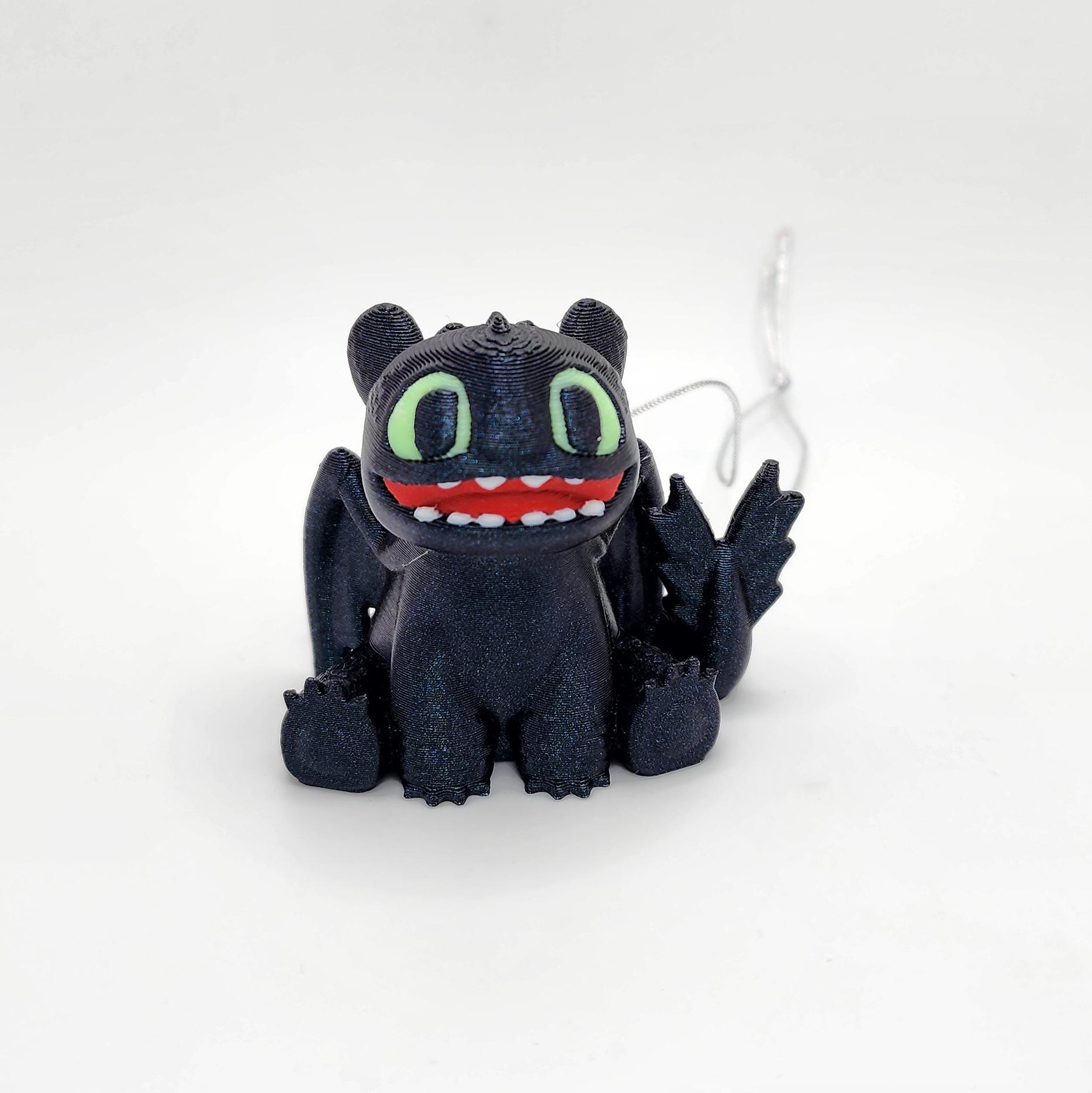 Dragon Figure or Ornament, 3D Printed Toothless Inspired - Etsy