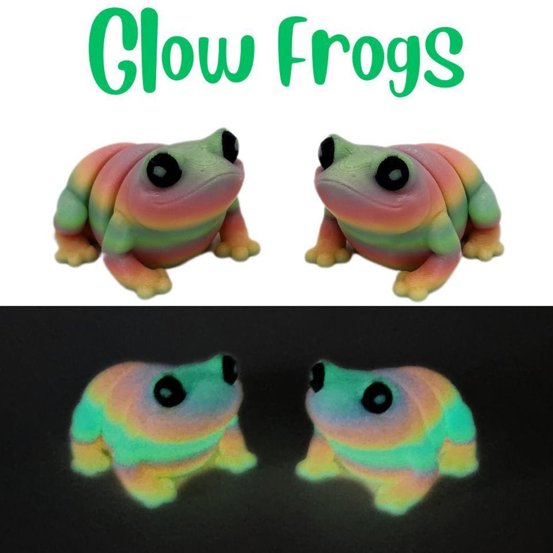 Glow Frog: 3D Printed Flexi Fidget Toy - Etsy