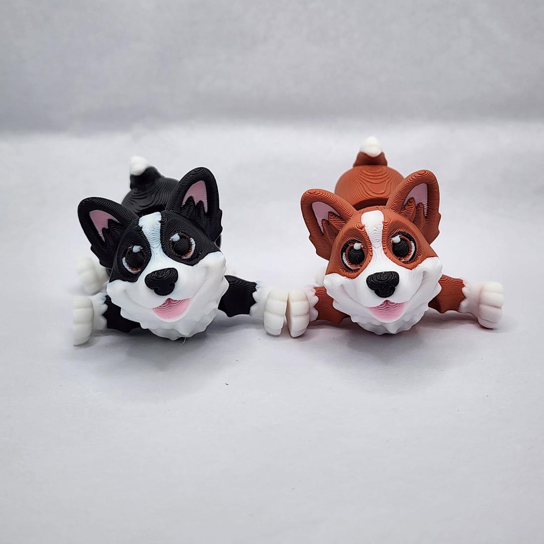 3D Printed Articulated Corgi - Etsy