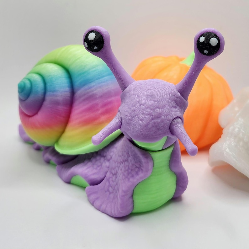 Snail Fidget, With Interchangeable Shells, Decor, Collectible, Glow in ...
