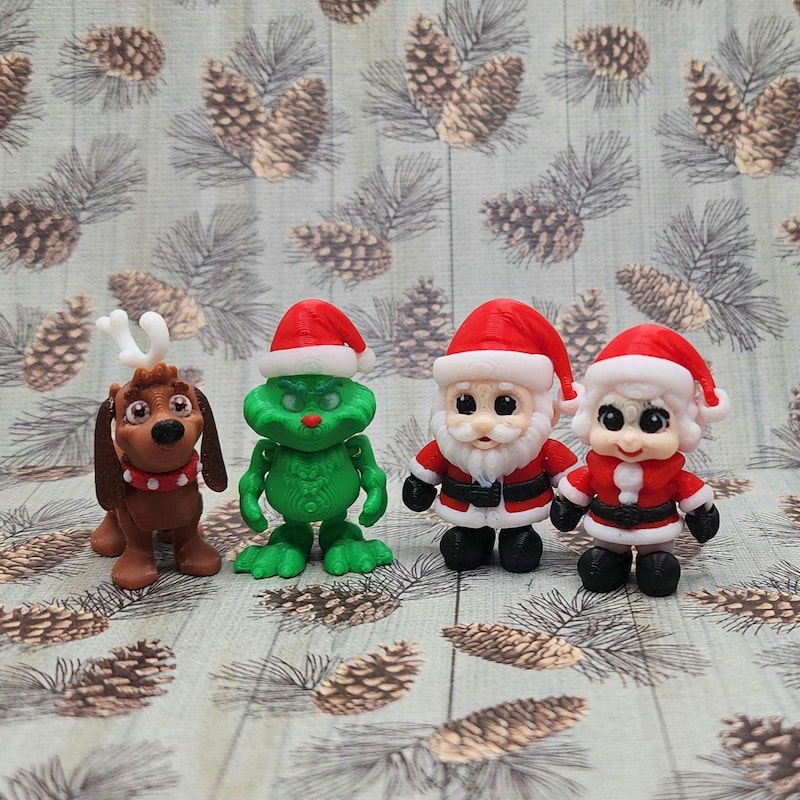 3d Printed Rudolph Figure - Etsy