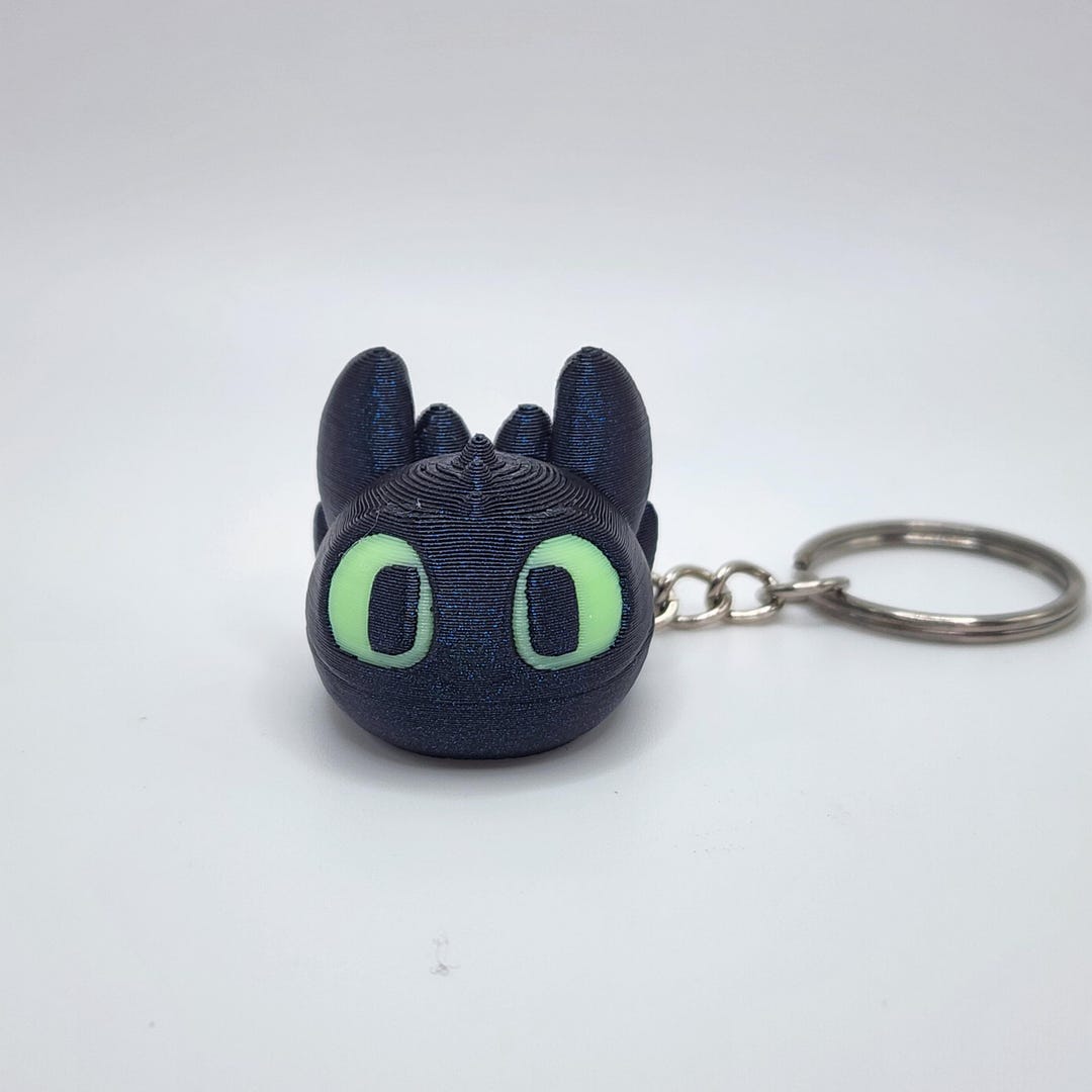 Night Dragon Keychain, 3D Printed Toothless Inspired - Etsy