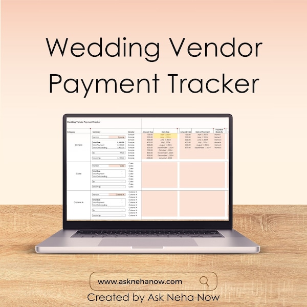 Vendor Payment Tracker - Etsy